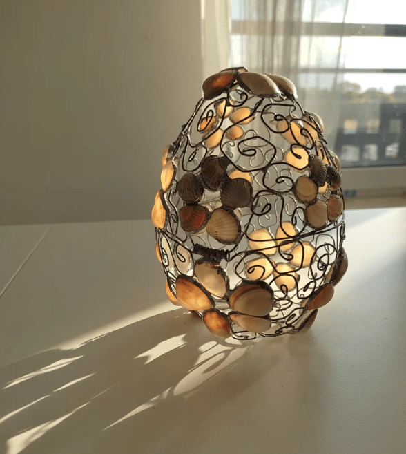 Easter egg box, sea shells openwork dragon egg, night light ...